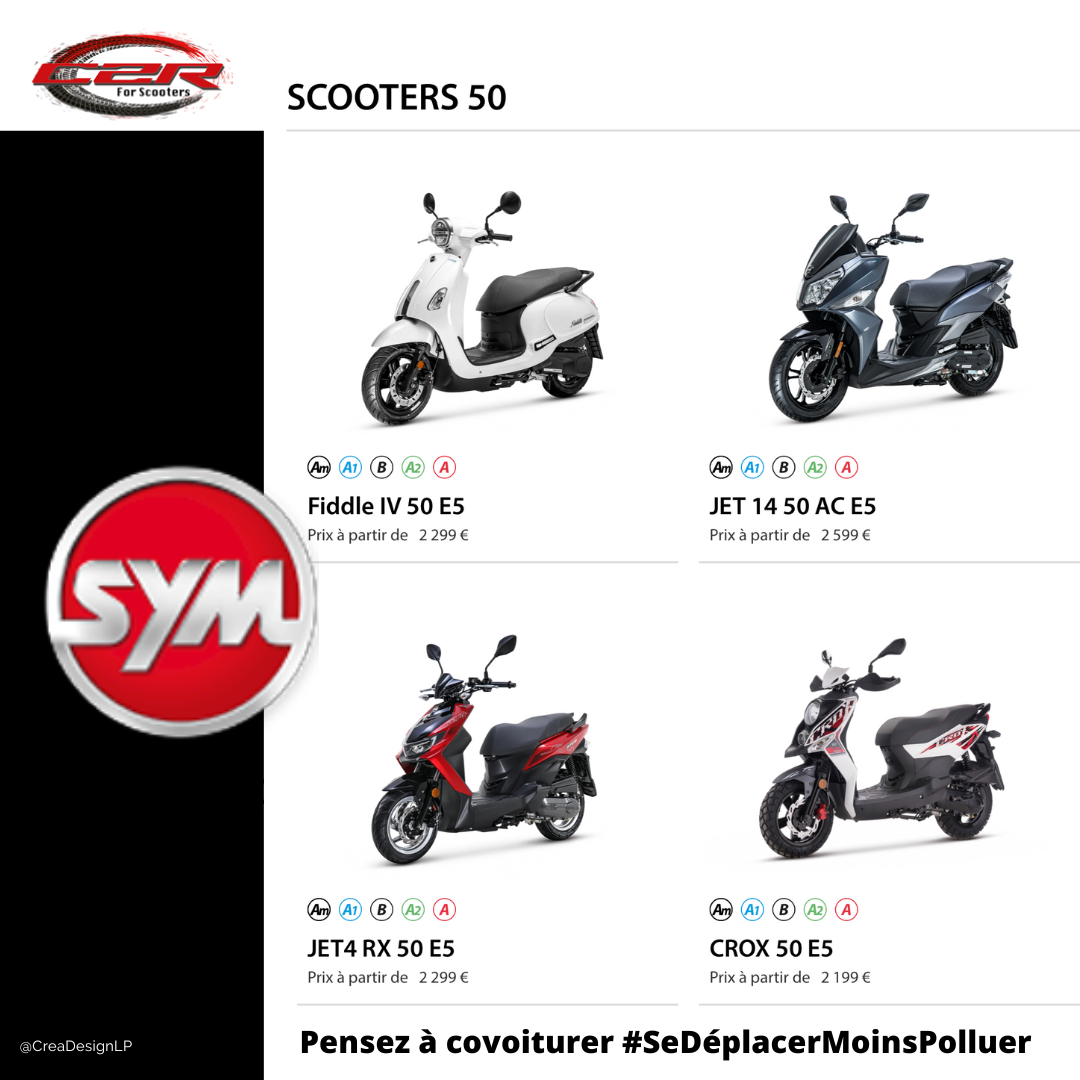 Les scooters 50 SYM - C2R For Scooter